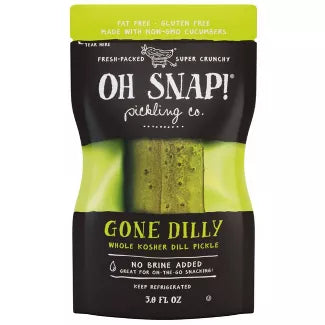 Oh Snap! Gone Dilly Whole Kosher Dill Pickle, 3 oz – Veruca San Elijo 2